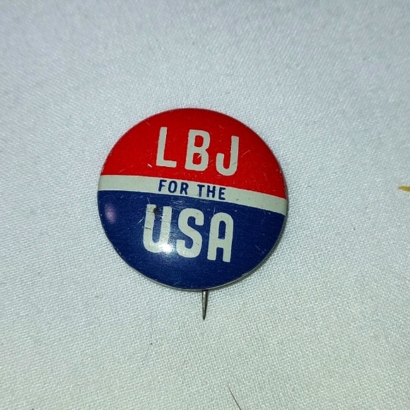 Vintage LBJ Presidential Pin | Accents | Vintage 964 Lbj For The Usa ...